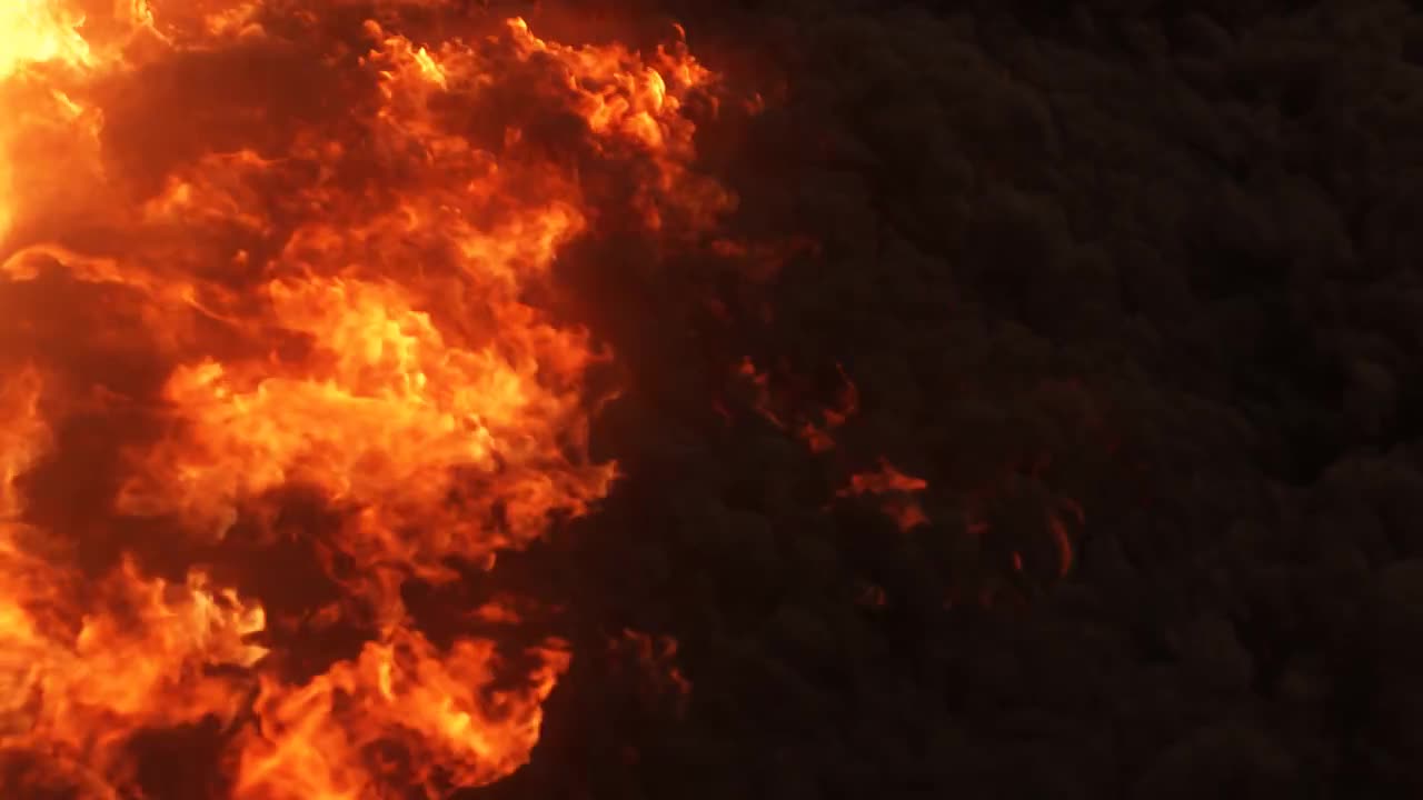 Fire Storm On Alpha - Stock Motion Graphics | Motion Array