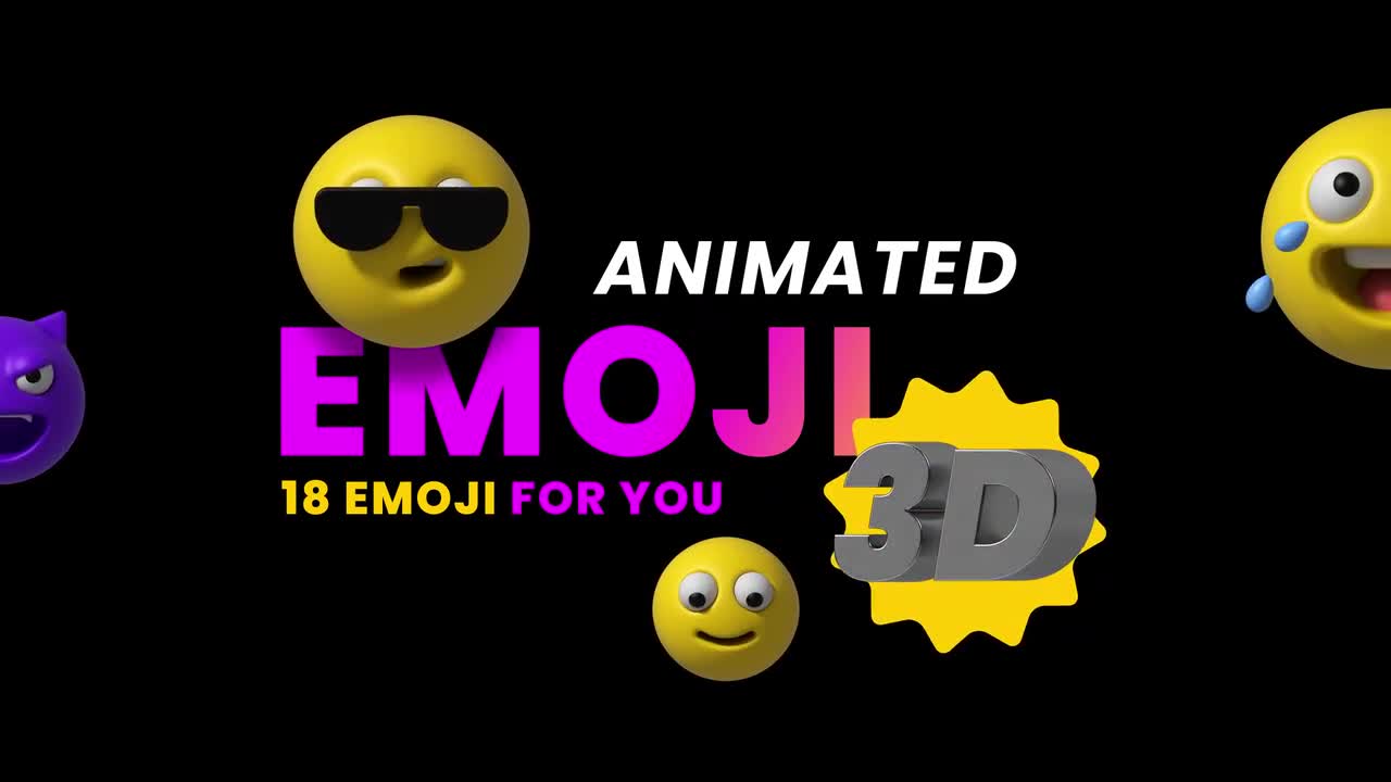 3D Animated Emoji - Motion Graphics Templates | Motion Array