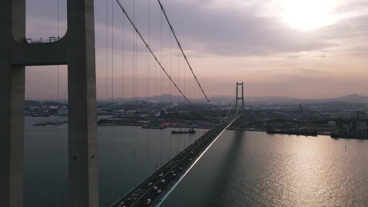 Ulsan Harbor Bridge In South Korea - Stock Video | Motion Array