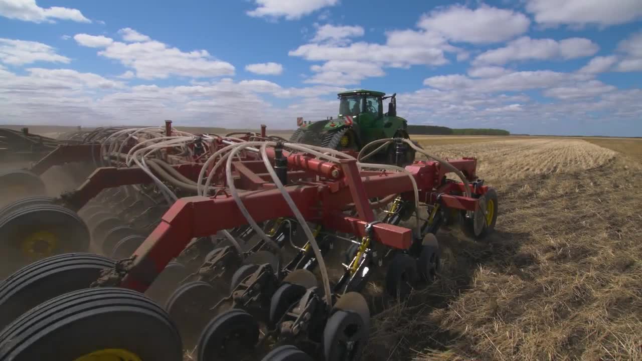 Tractor In The Field - Stock Video | Motion Array