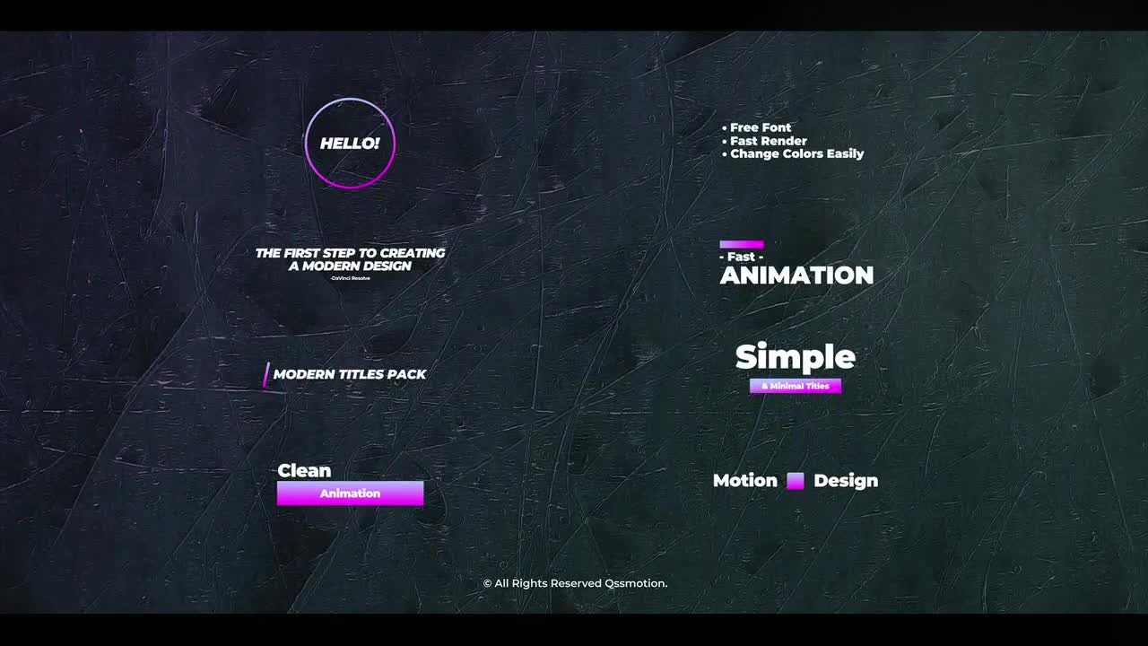 Clean Titles For DaVinci Resolve - DaVinci Resolve Macros | Motion Array