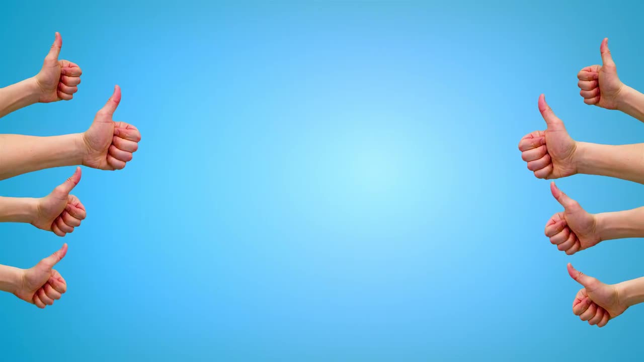 Multiple Thumbs Up Gestures - Stock Video | Motion Array