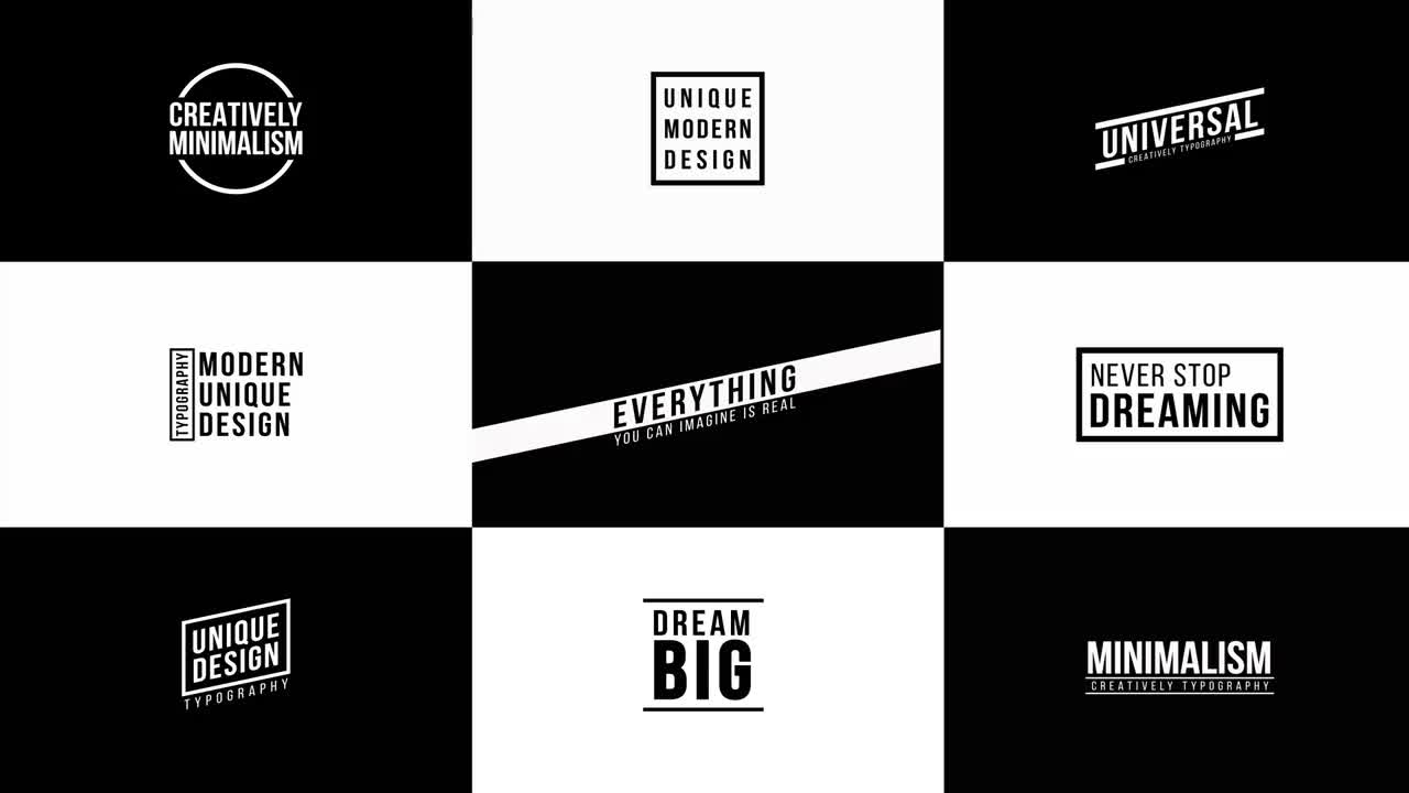 Dynamic Typography #1 - Motion Graphics Templates | Motion Array