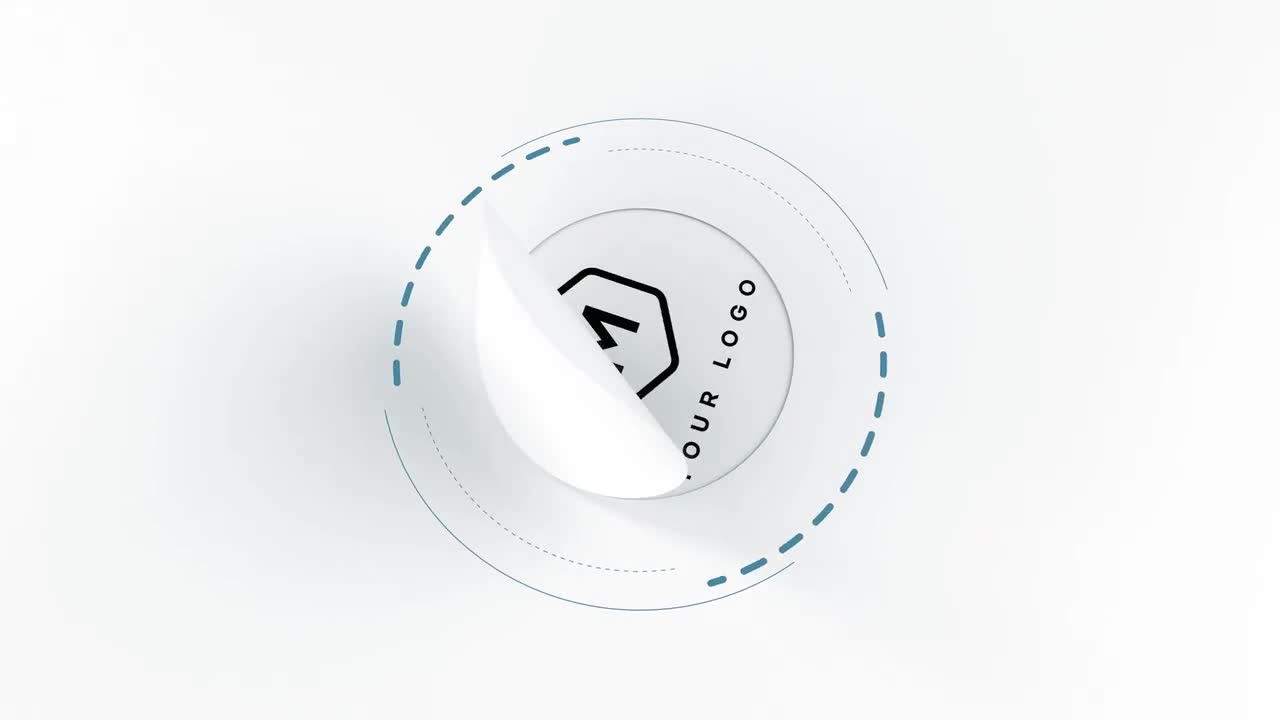 Simple Peeling Off Logo - Premiere Pro Templates | Motion Array