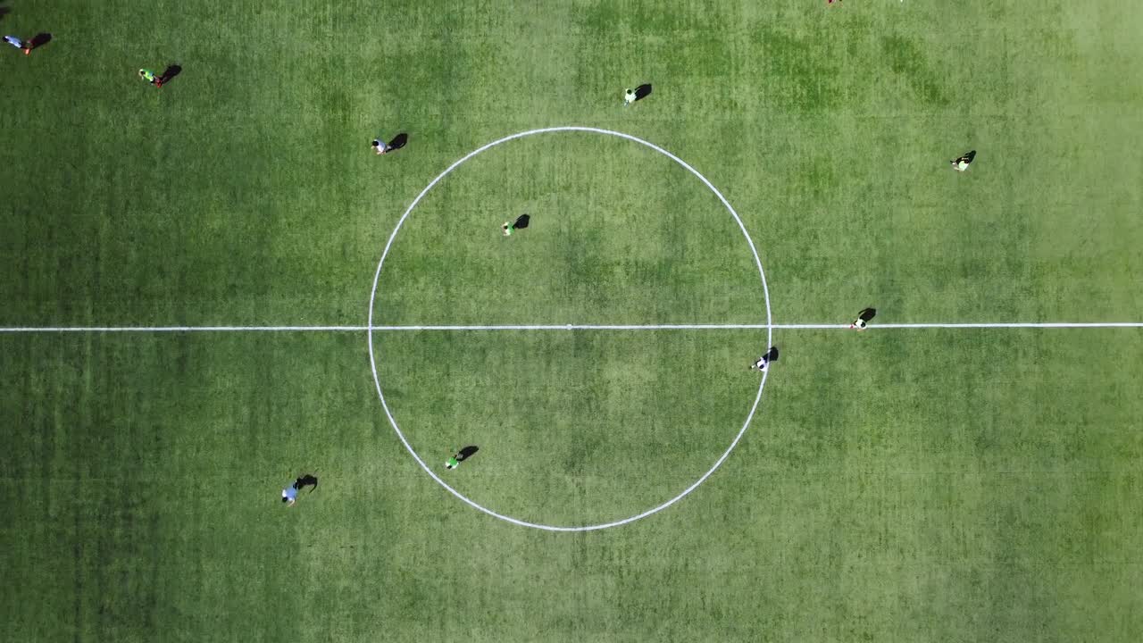Footballers On The Pitch - Stock Video | Motion Array