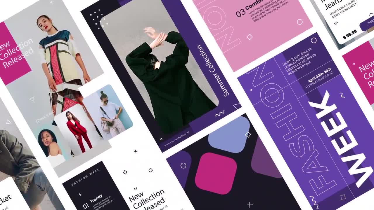 Fashion Clothes Stories Instagram - After Effects Templates | Motion Array