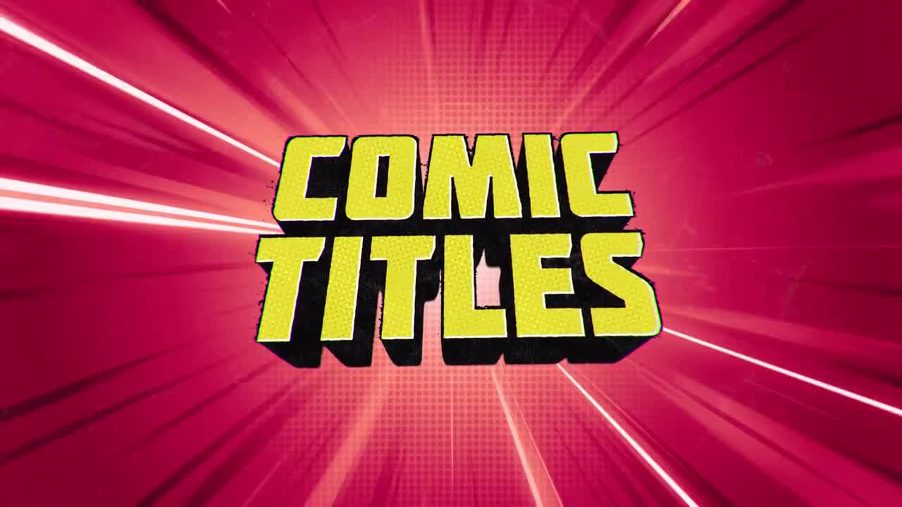 Comic Titles & Logo Reveal - Motion Graphics Templates | Motion Array