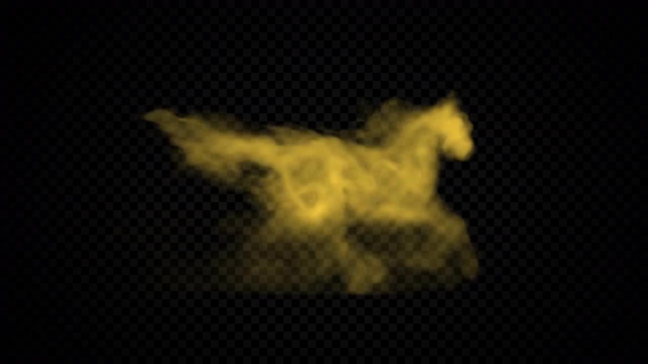 Ghostly Fire Horse On Alpha - Stock Motion Graphics | Motion Array