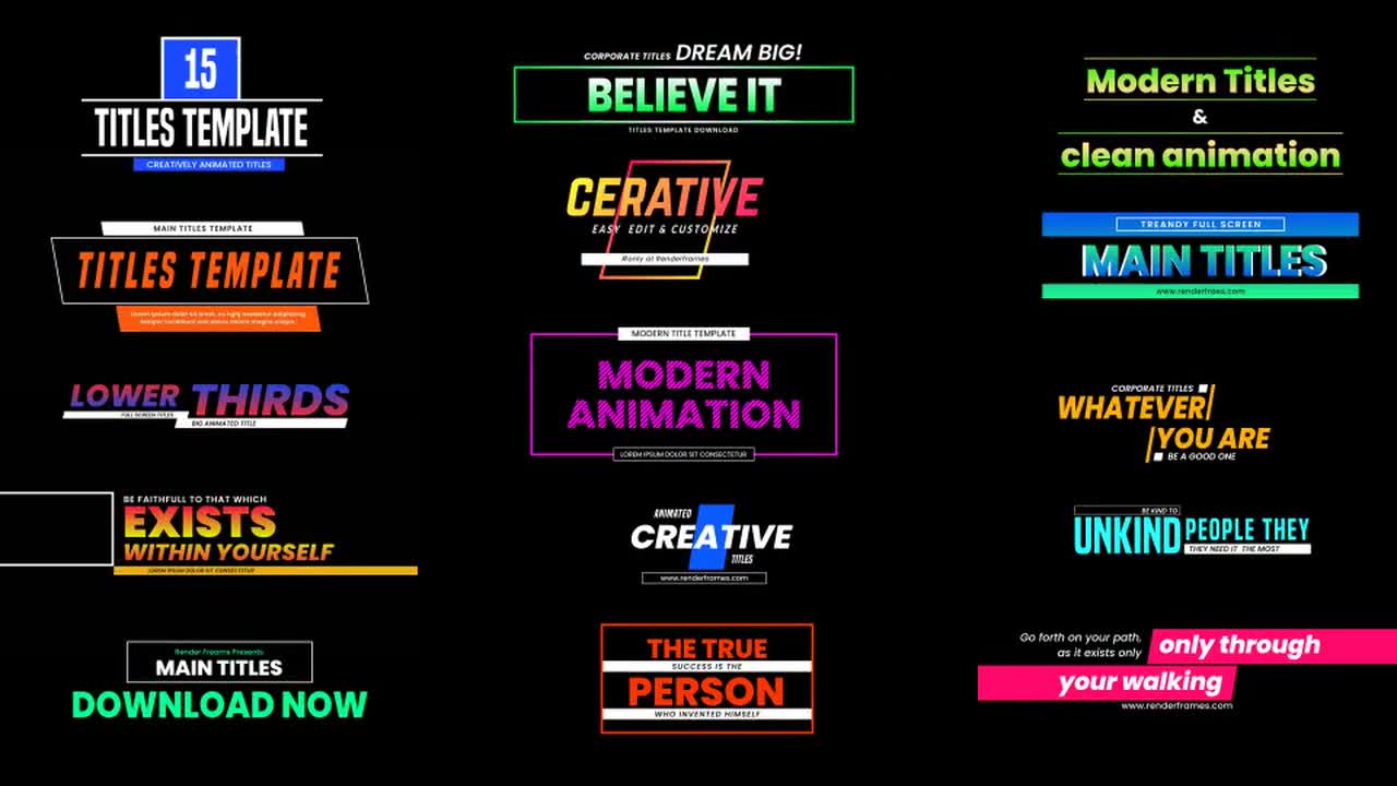 Main Titles 2.0 - Motion Graphics Templates | Motion Array