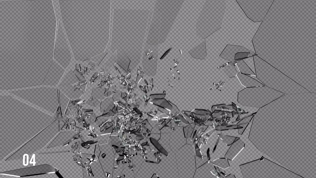 Realistic Shattering Glass Pack - Stock Motion Graphics | Motion Array