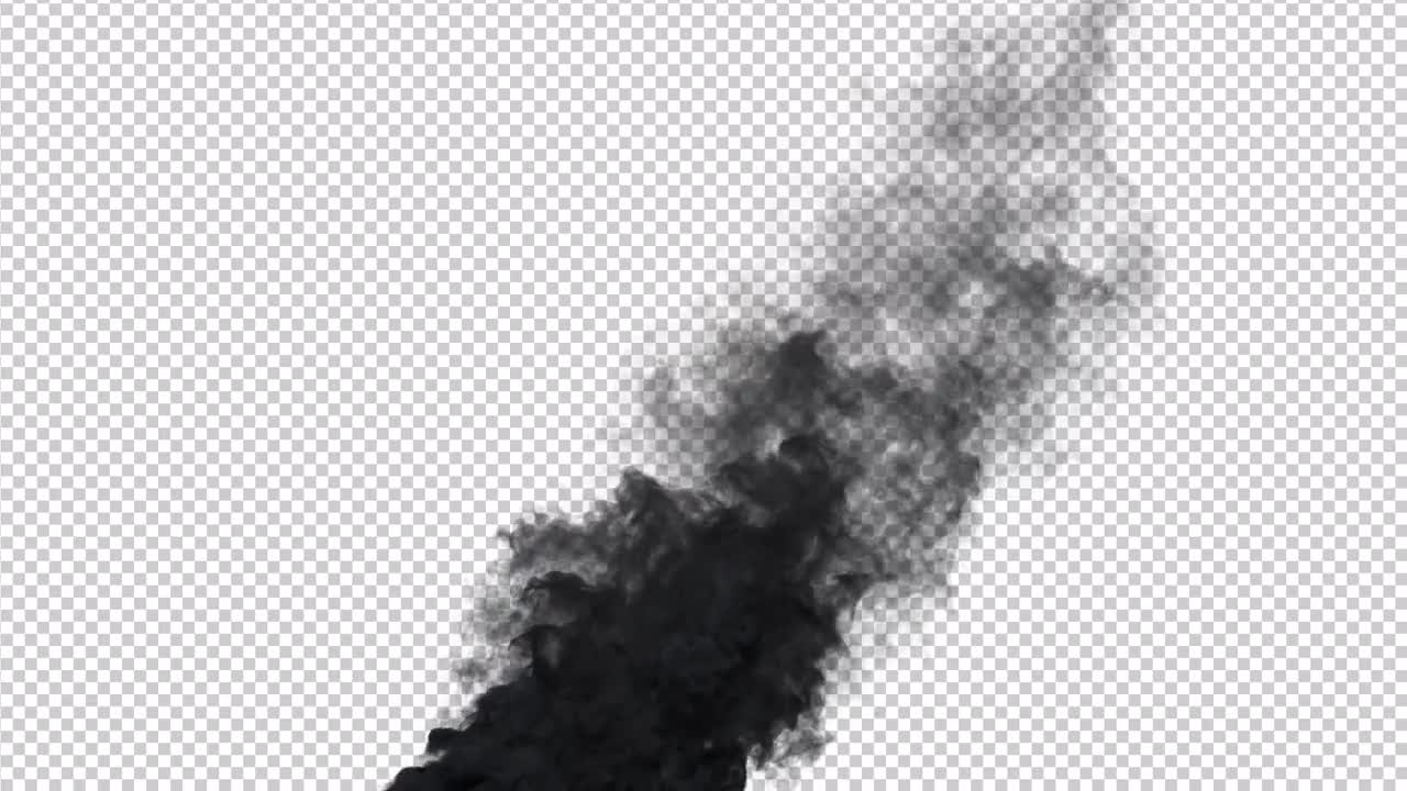 Black Smoke On Alpha - Stock Motion Graphics | Motion Array