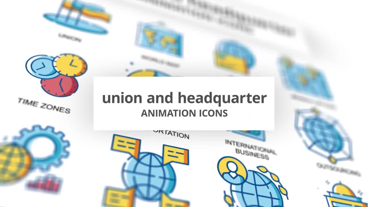 Union & Headquarter - Animation Icons - After Effects Templates ...