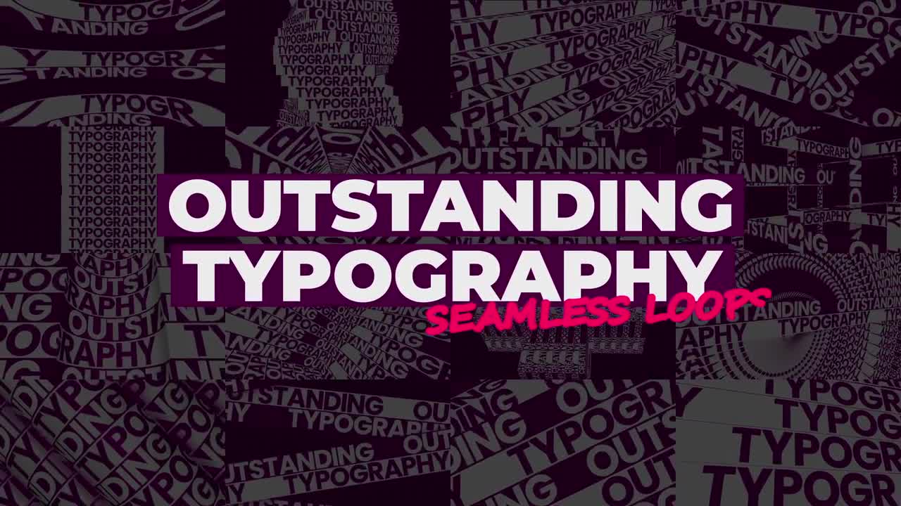 Outstanding Typography - After Effects Templates | Motion Array