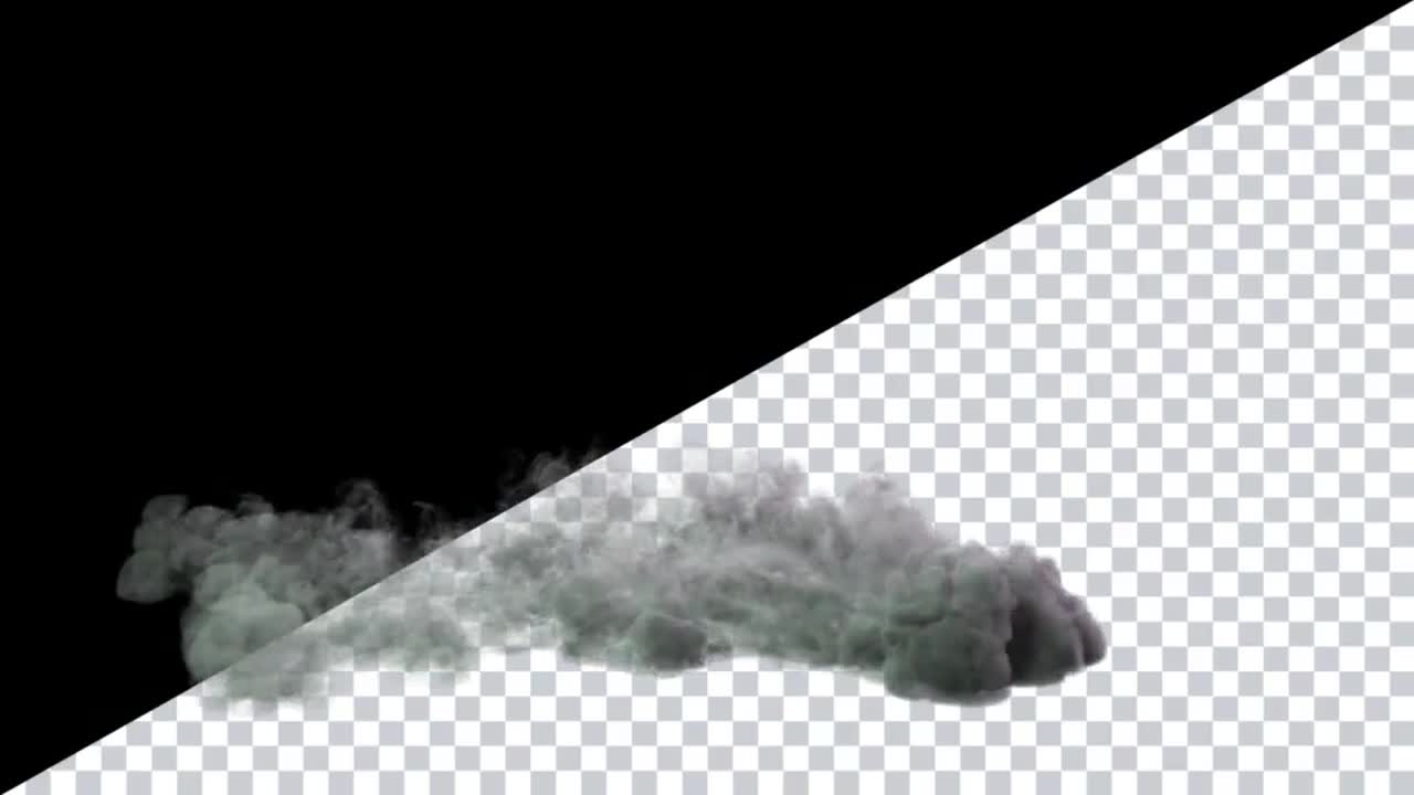 Smoke Eruption On Alpha - Stock Motion Graphics | Motion Array