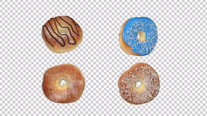 Different Rotating Donuts - Stock Motion Graphics | Motion Array