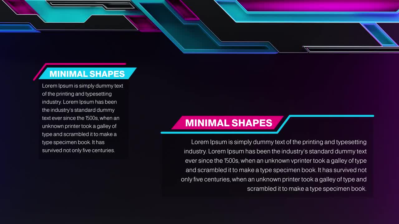 Minimal Shapes And Lines Text Bars - Motion Graphics Templates | Motion ...