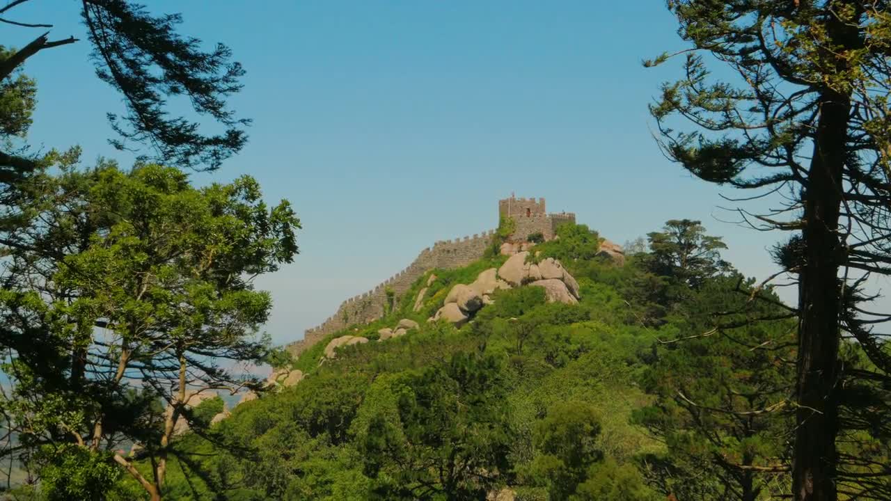 Castle Of The Moors - Stock Video | Motion Array