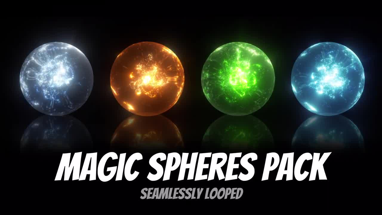 Magic Wizard Spheres Pack - Stock Motion Graphics | Motion Array