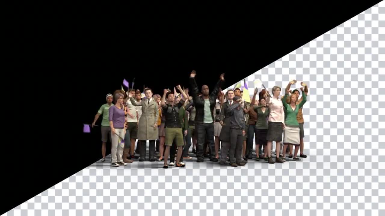 Cheering Crowd - Stock Motion Graphics | Motion Array