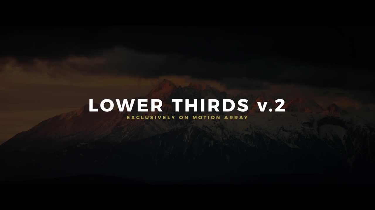 Lower Thirds V.2 - Premiere Pro Templates | Motion Array