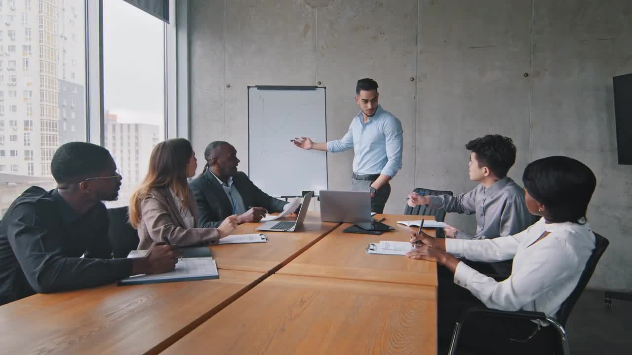 Business People In Briefing - Stock Video | Motion Array