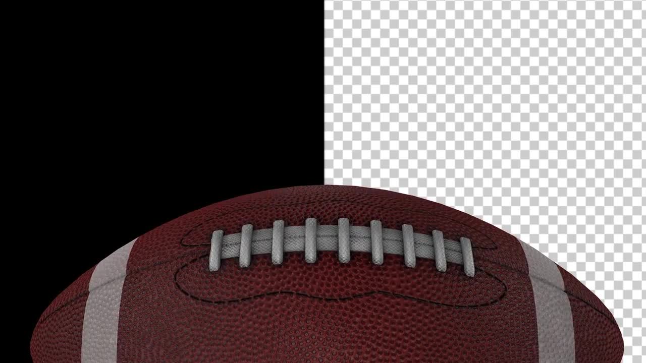 Rotating Football Alpha Channel - Stock Motion Graphics | Motion Array