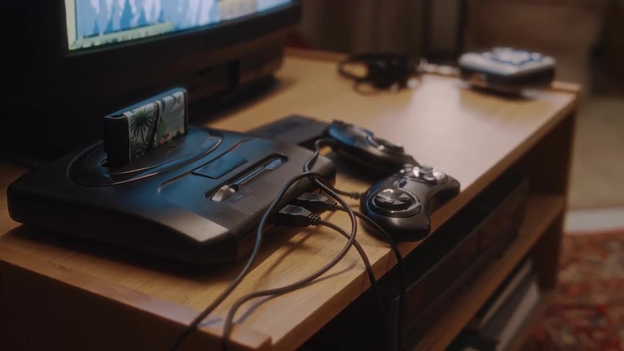 Video game with cassette store