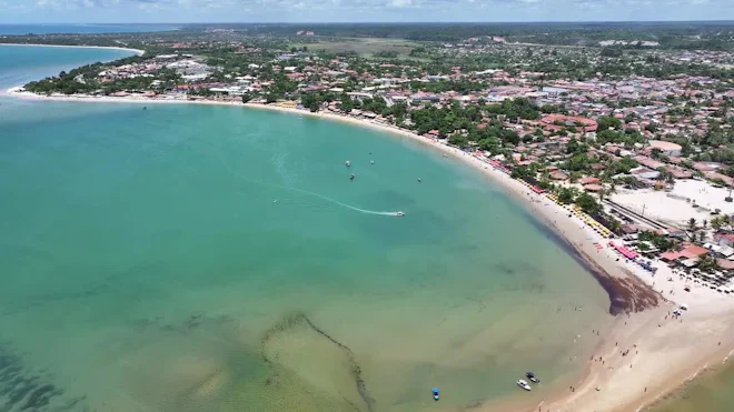 Santa Cruz Brazil Coroa Vermelha Beach In Santa Cruz Cabralia Bahia.