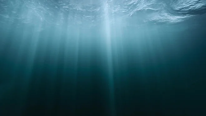 Deep Blue Ocean Underwater
